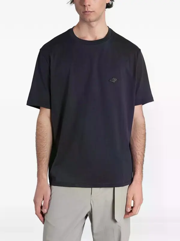 LOW BRAND B240 Logo-patch T-shirt - Blue