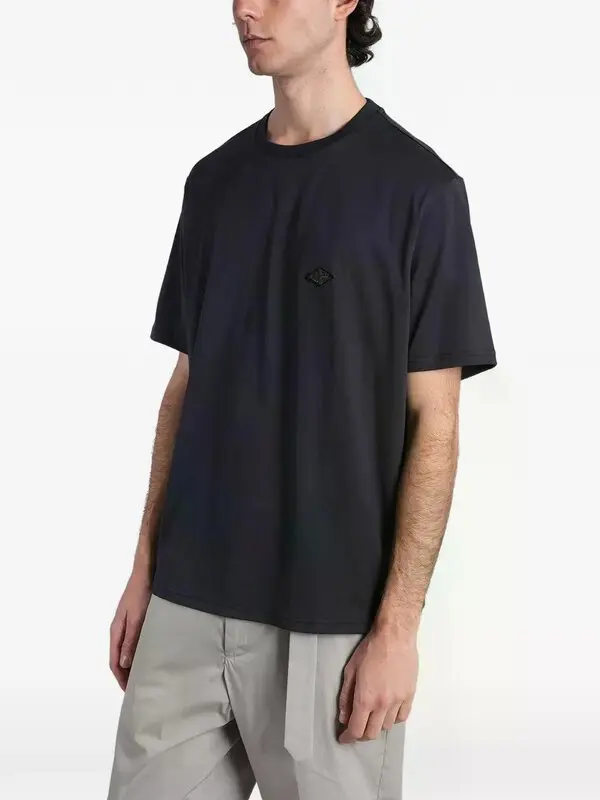 LOW BRAND B240 Logo-patch T-shirt - Blue