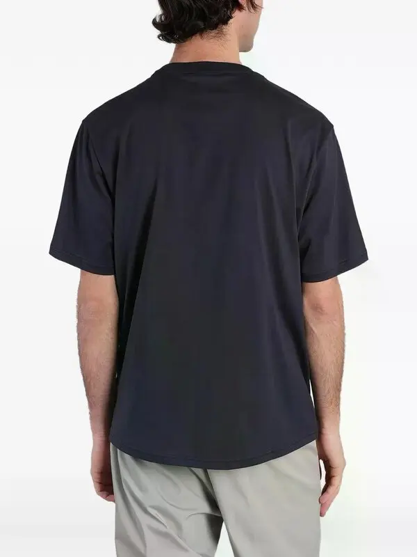 LOW BRAND B240 Logo-patch T-shirt - Blue