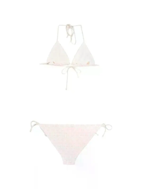 MC2 SAINT BARTH Embroidered Levyne Bikini - Pink