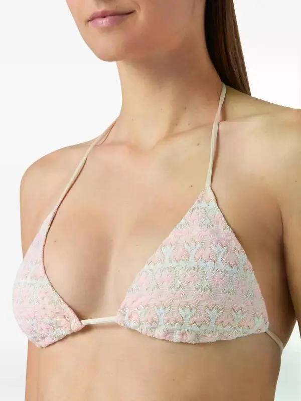 MC2 SAINT BARTH Embroidered Levyne Bikini - Pink