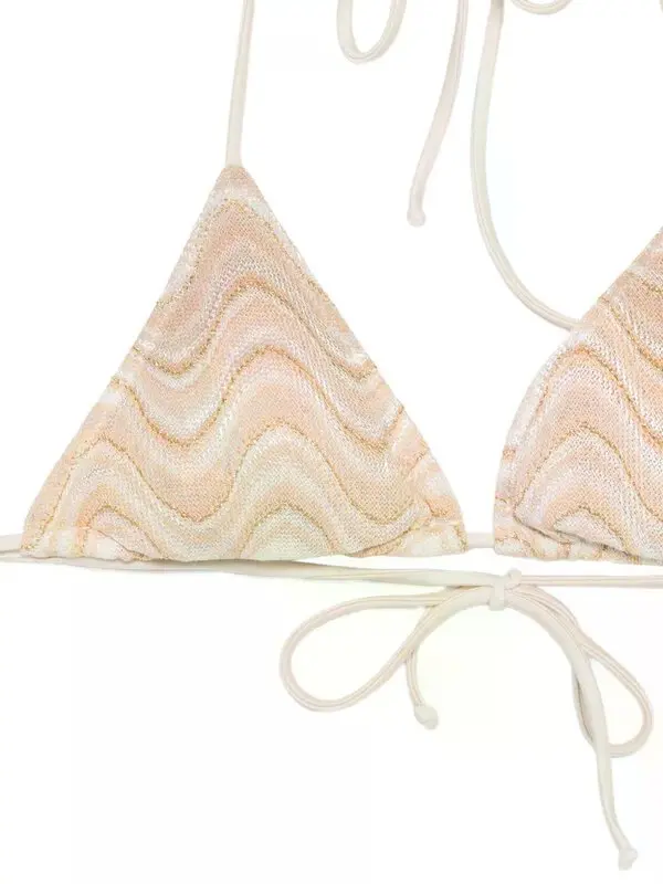 MC2 SAINT BARTH Levyne Tie-fastening Bikini - Neutrals