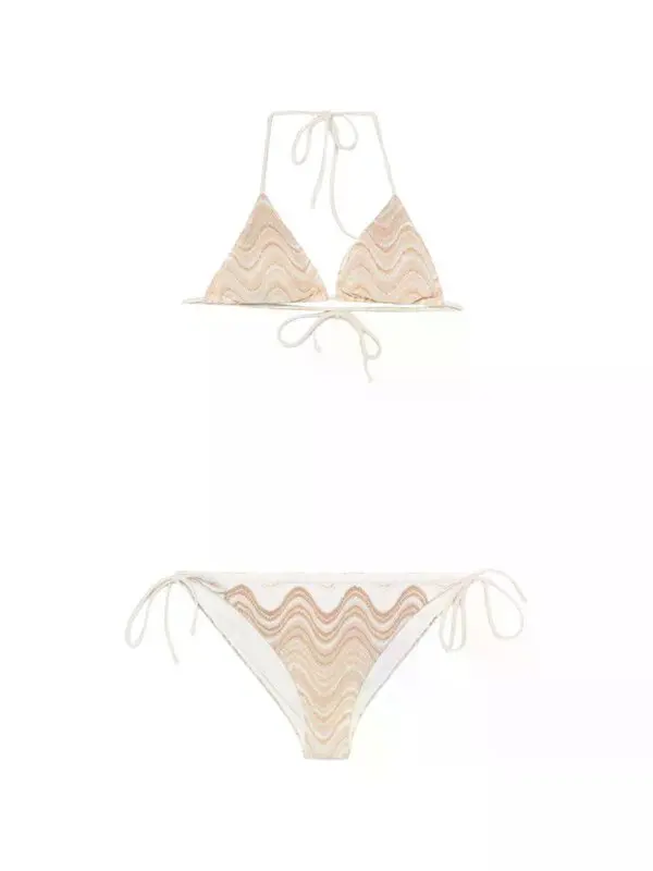 MC2 SAINT BARTH Levyne Tie-fastening Bikini - Neutrals