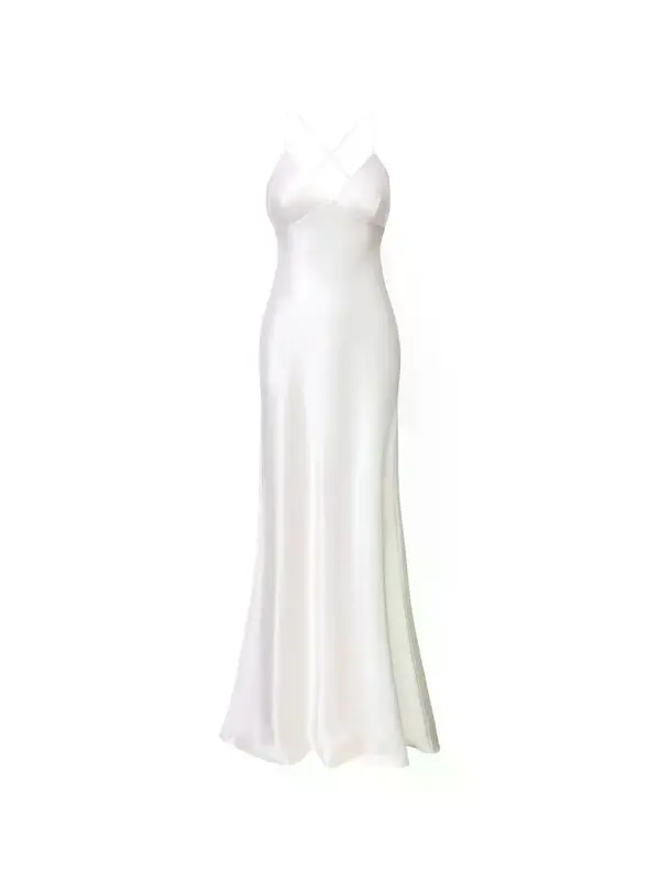 IL VOLO Isla Criss-cross Maxi Dress - White
