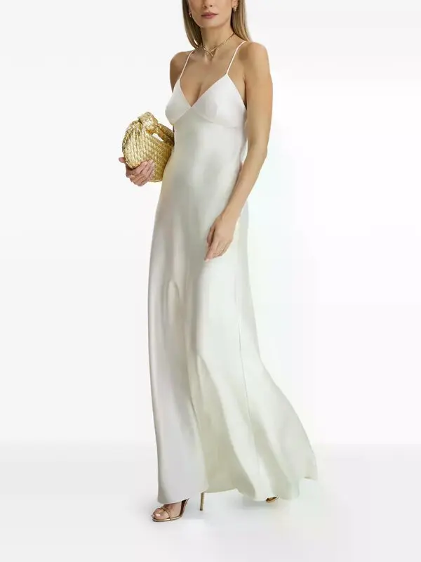 IL VOLO Isla Criss-cross Maxi Dress - White