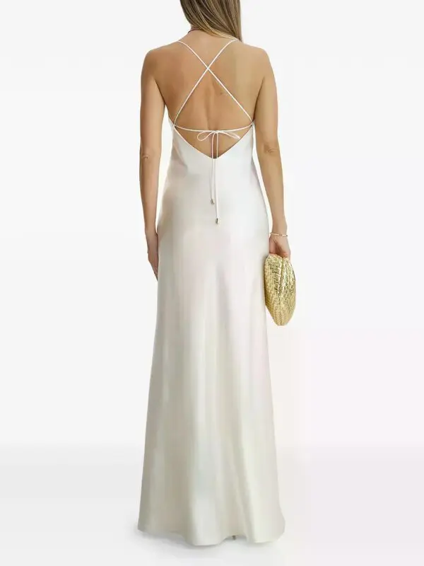 IL VOLO Isla Criss-cross Maxi Dress - White