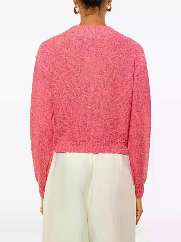 LANEUS V-neck Cardigan - Pink