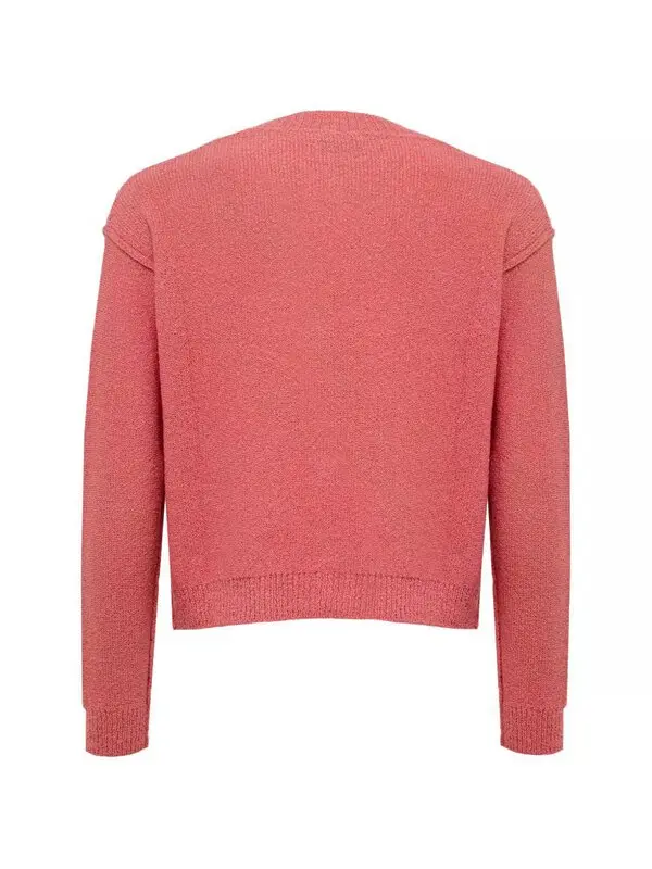 LANEUS V-neck Cardigan - Pink