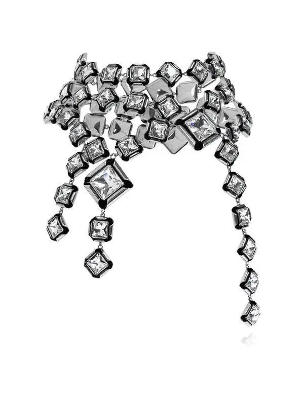 Givenchy Geometric-link Necklace - Silver