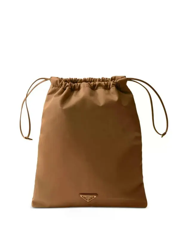 Prada Re-nylon Wish Pouch - Brown