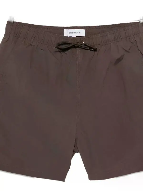 Norse Projects Kattegat Drawstring Swim Shorts - Brown