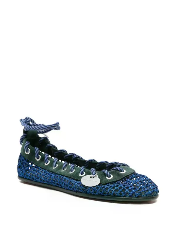 KIKO KOSTADINOV Lace-up Ballet Flats