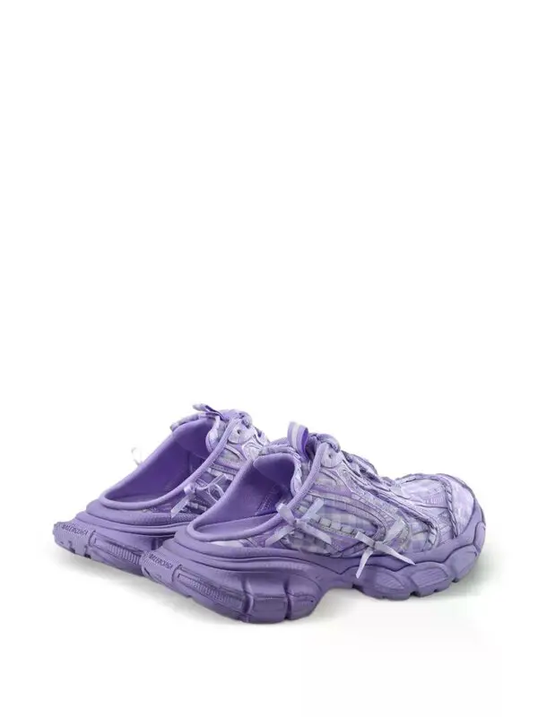 Balenciaga 3xl Check Lace-up Mules