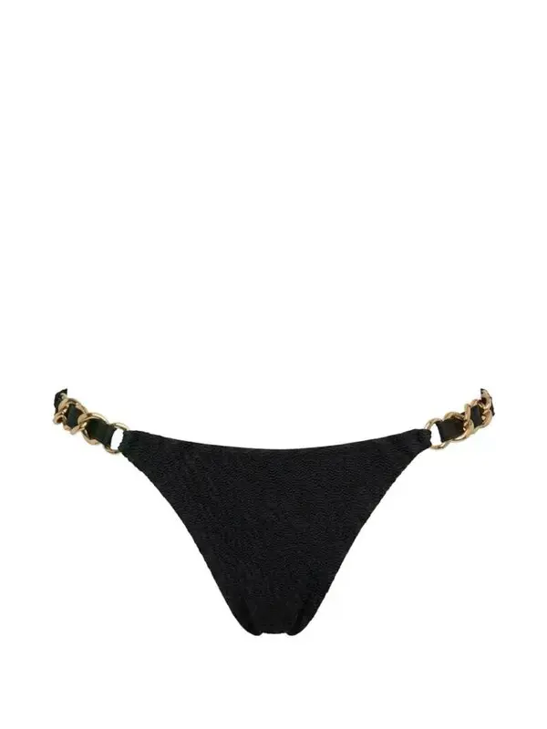 BEACH BUNNY Brynn Chain-detail Bikini Bottoms - Black