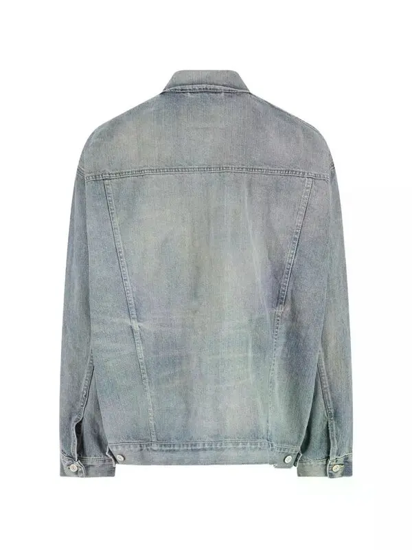 Balenciaga Lettering Denim Jacket