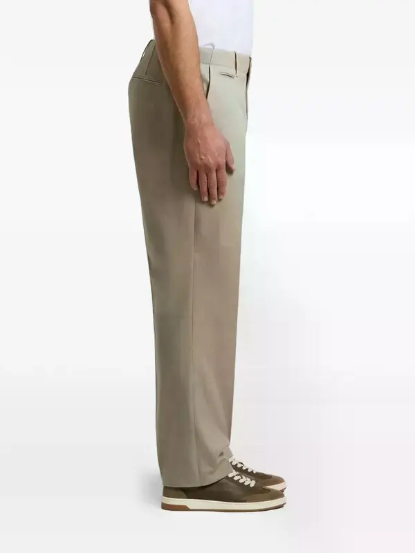 Peserico Pressed-crease Straight-leg Trousers - Neutrals