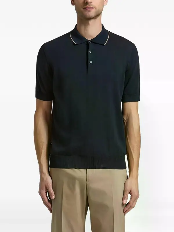 Peserico Contrast-trim Polo Shirt