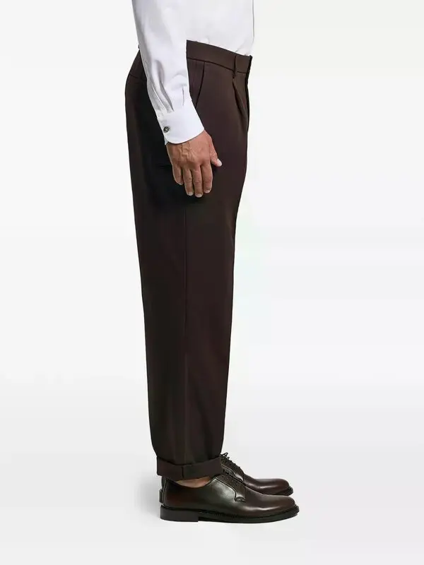 Peserico Pleated Turn-up Trousers