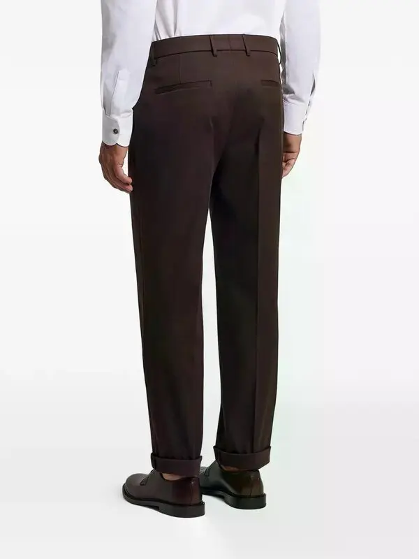 Peserico Pleated Turn-up Trousers