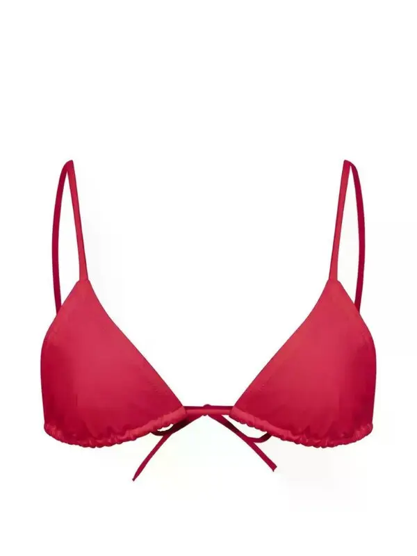 Loulou De Saison Triangle Bikini Top - Red