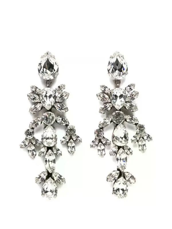 Ermanno Scervino Crystal-embellished Drop Earrings
