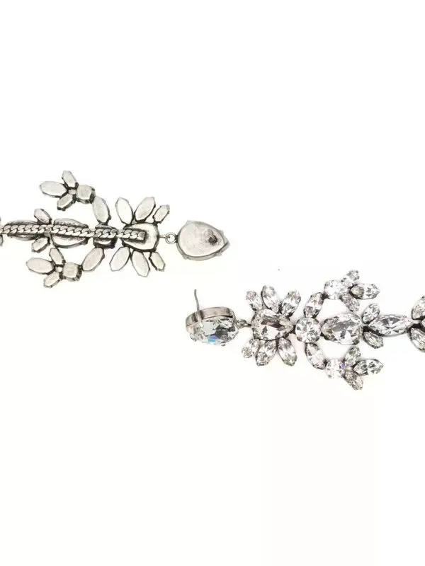 Ermanno Scervino Crystal-embellished Drop Earrings