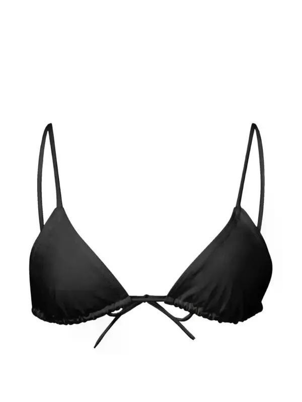 Loulou De Saison Triangle Bikini Top - Black