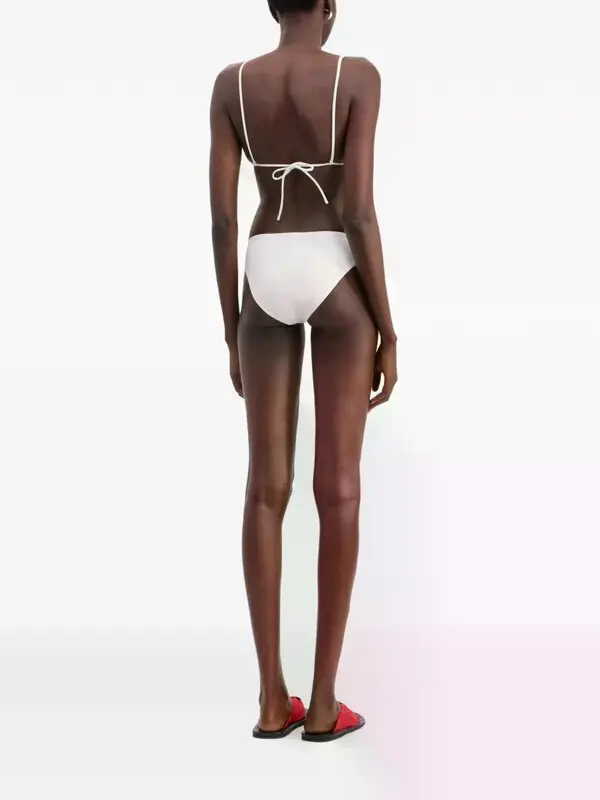 Loulou De Saison Triangle Bikini Top - White