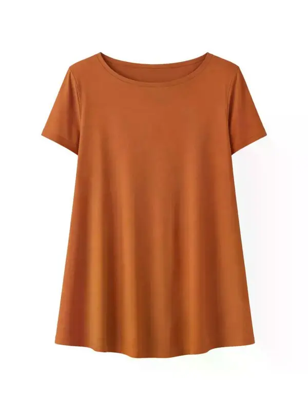 Malìparmi Curved-hem T-shirt - Orange