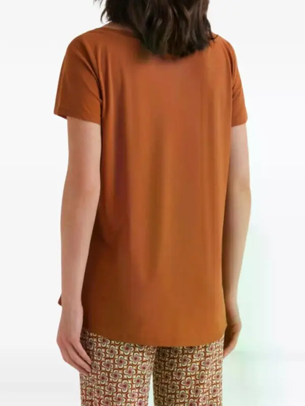 Malìparmi Curved-hem T-shirt - Orange