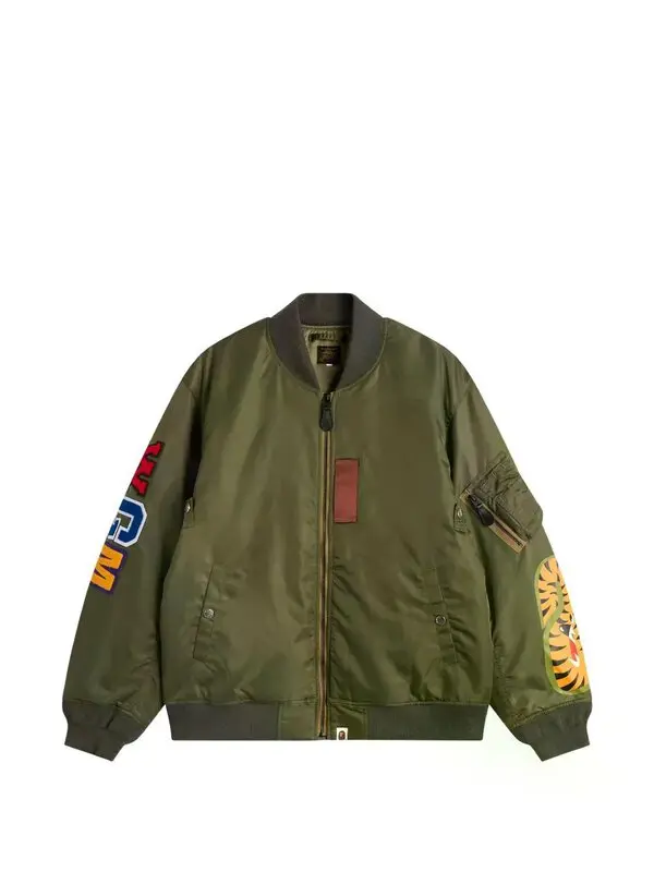 A BATHING APE Graphic-appliqué Bomber Jacket