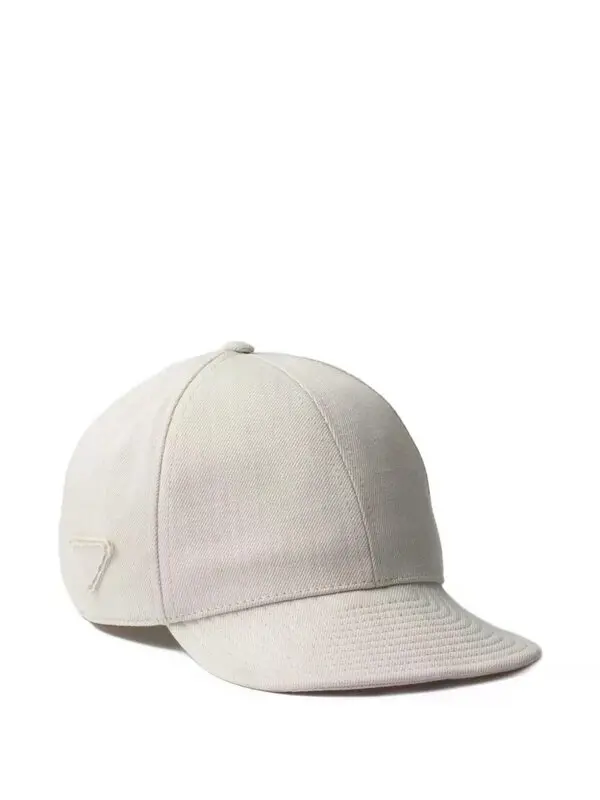 Prada Denim Baseball Cap - Neutrals