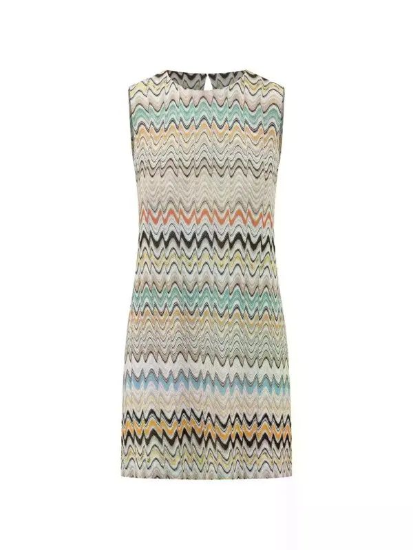 Missoni Zigzag-knit Sleeveless Mini Dress