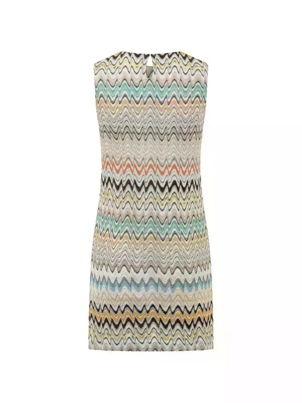Missoni Zigzag-knit Sleeveless Mini Dress