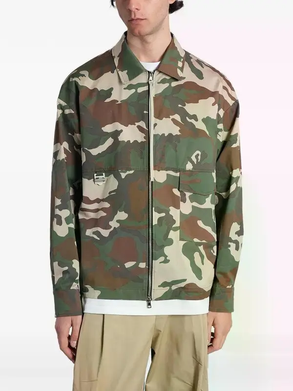 STATE OF ORDER Camouflage-print Zip-up Jacket