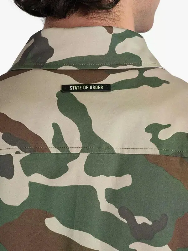 STATE OF ORDER Camouflage-print Zip-up Jacket