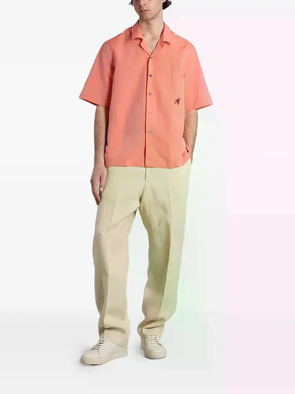 Paul Smith Embroidered Short-sleeve Shirt