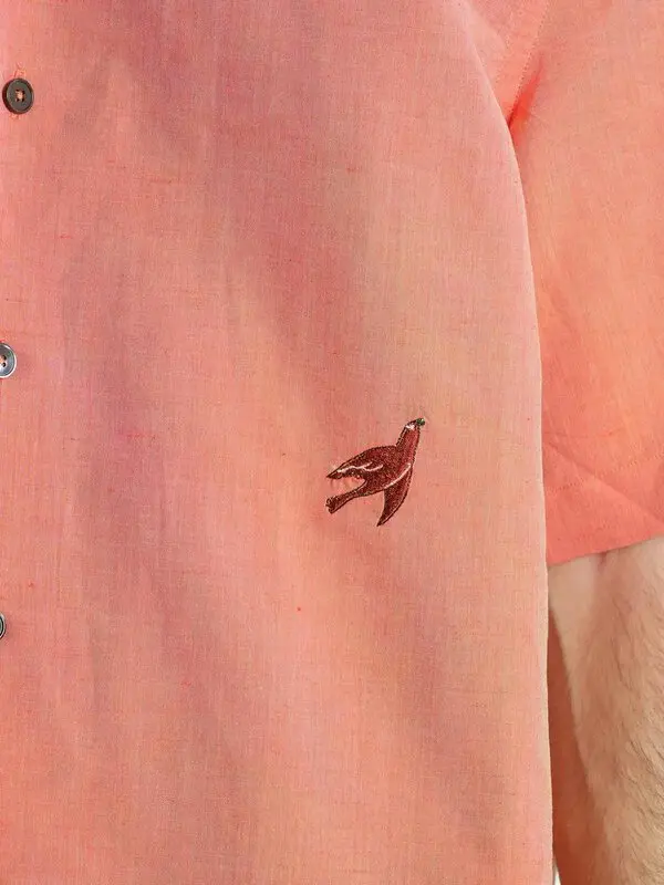 Paul Smith Embroidered Short-sleeve Shirt