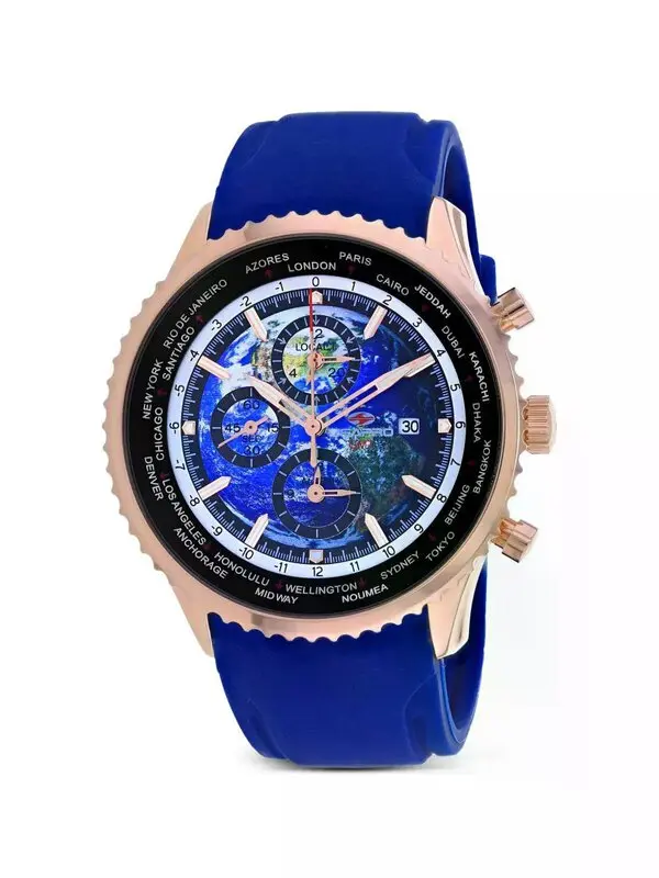 SEAPRO Meridian World Timer Gmt 47mm Watch - Blue