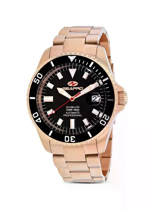SEAPRO Scuba 200 44mm Watch - Black