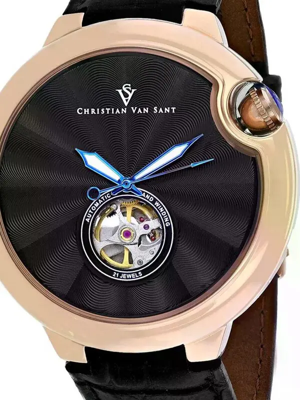 CHRISTIAN VAN SANT Stainless Steel 46mm Strap Watch - Black