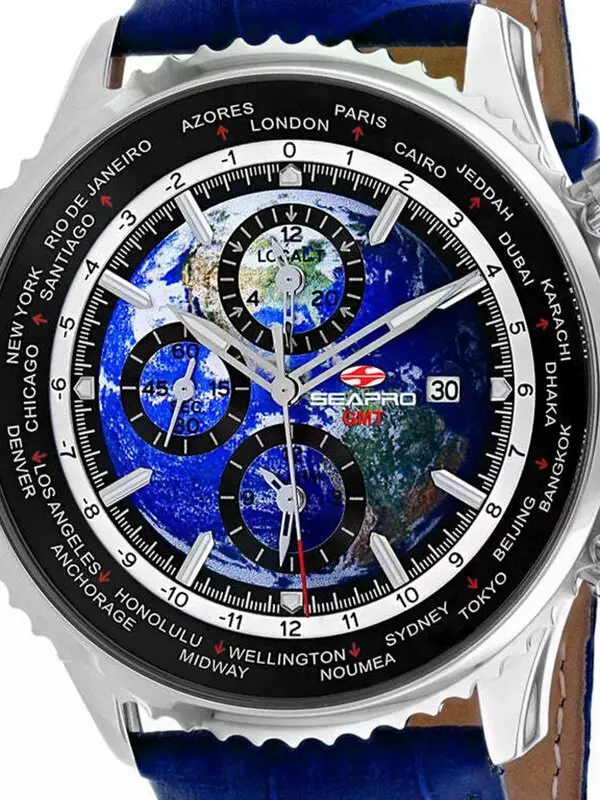 SEAPRO Meridian World Timer Gmt 47mm Watch
