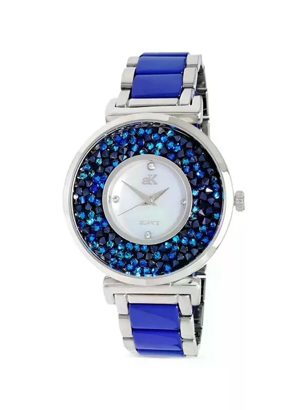 ADEE KAYE Pisa Crystal 35mm Watch - Blue