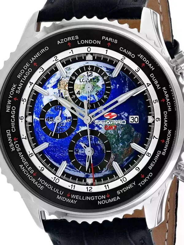 SEAPRO Meridian World Timer Gmt 47mm Watch