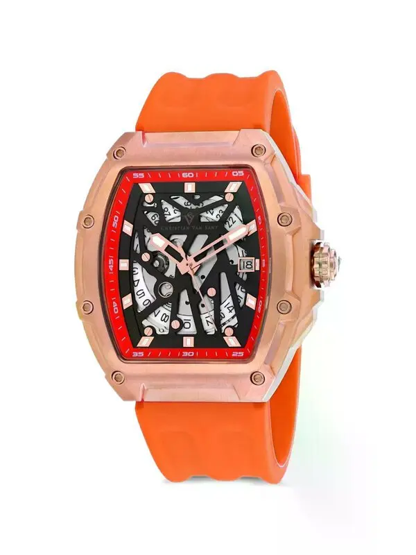 CHRISTIAN VAN SANT Odyssey Skeleton 50mm Watch - Black
