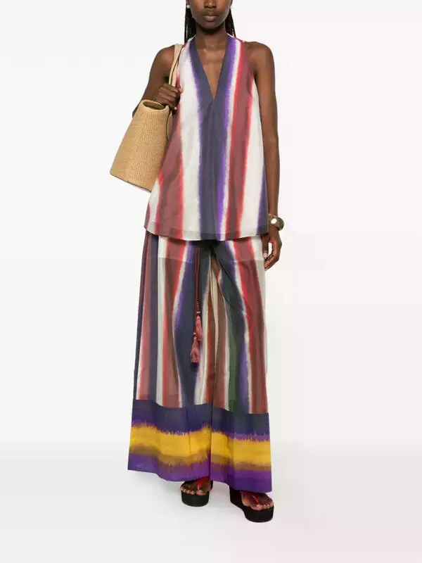 TWINSET Drawstring Wide Leg Trousers