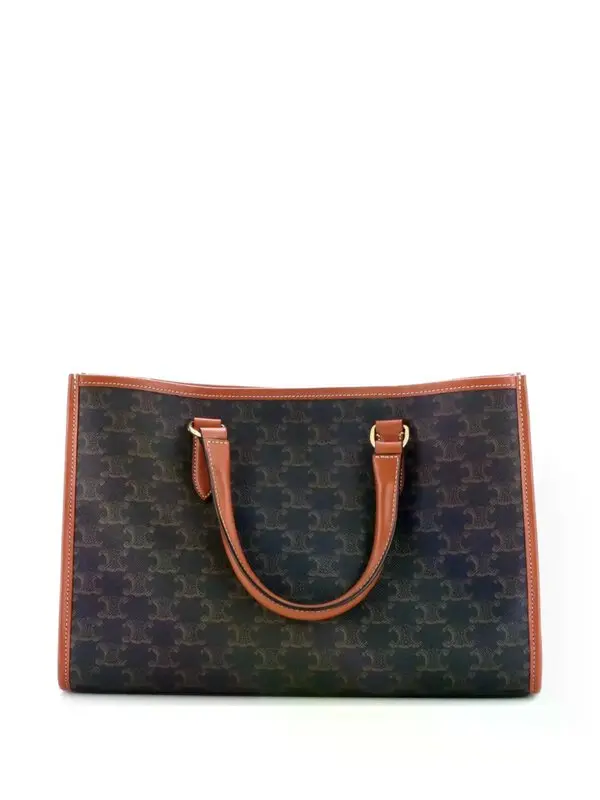 Celine Horizontal Cabas Triomphe Coated Canvas Mini Tote Bag