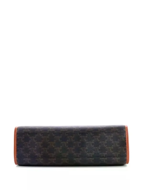 Celine Horizontal Cabas Triomphe Coated Canvas Mini Tote Bag