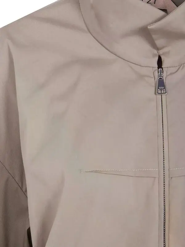 N°21 High-neck Zip-up Bomber Jacket