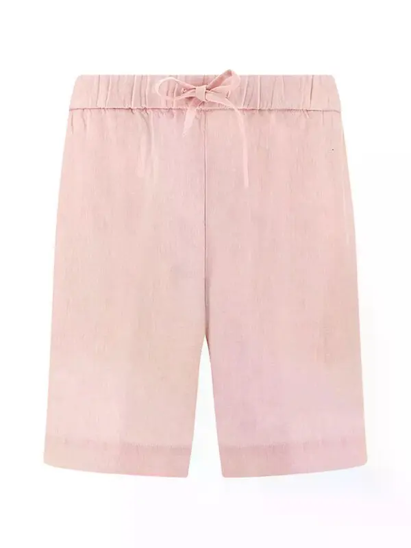 Paul & Shark Drawstring Linen Shorts - Pink